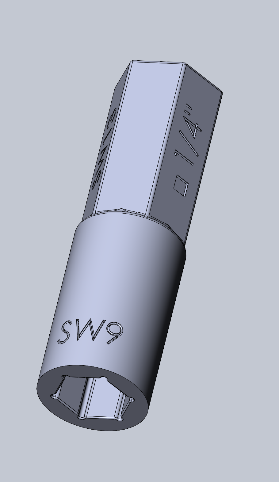 Adapter SW19-SW13 1/4" by 11p | Download free STL model | Printables.com
