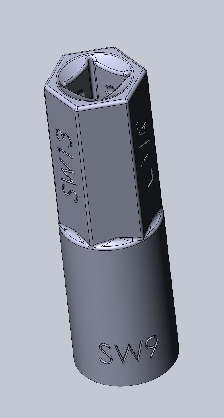 Adapter SW19-SW13 1/4" by 11p | Download free STL model | Printables.com