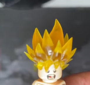 lego hair goku and broly by rhys does 3d printing | Download free STL ...