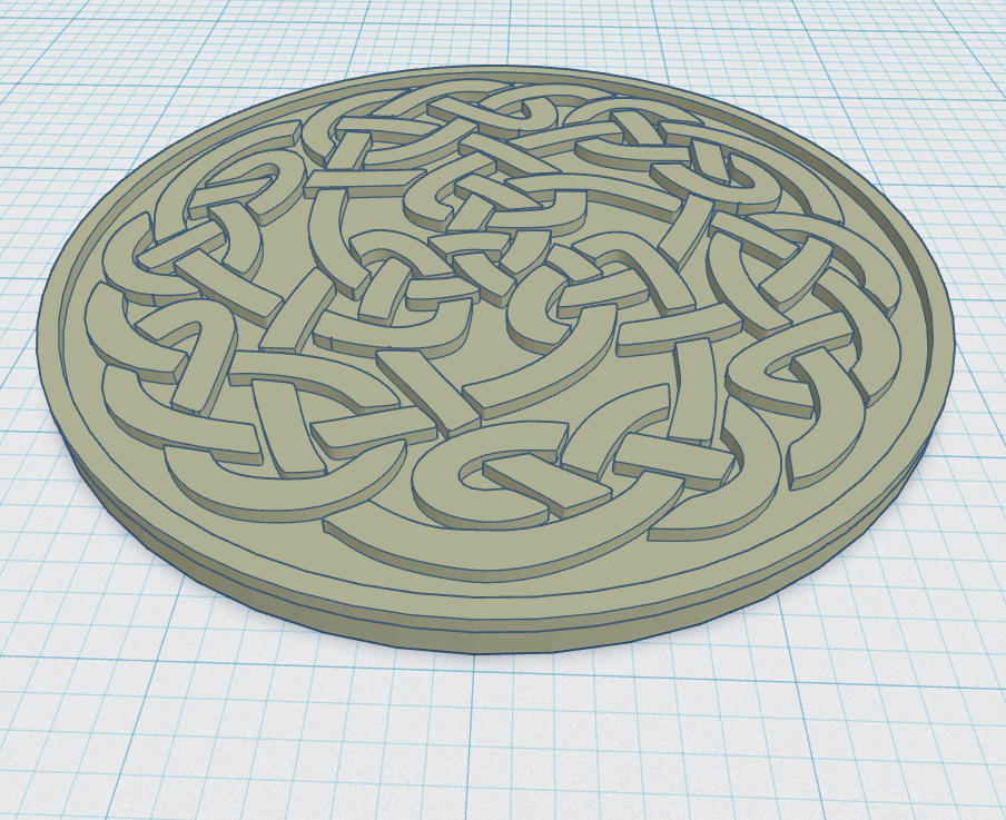 Celtic Style Coaster by Peter Ennist | Download free STL model ...