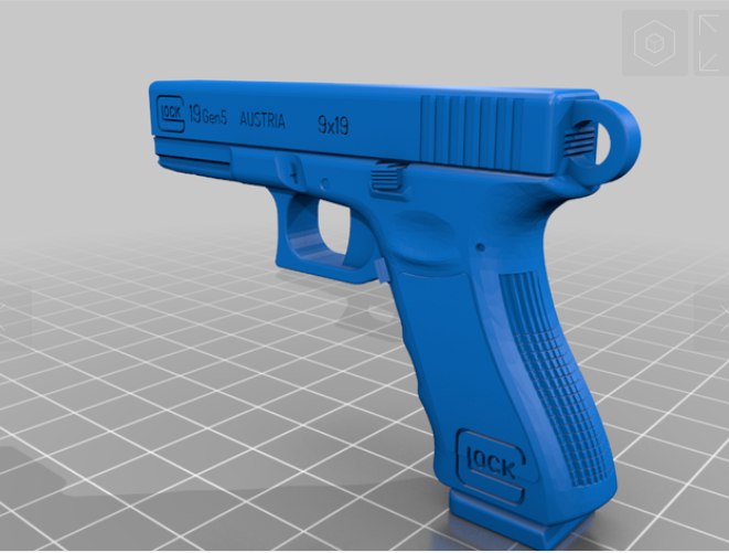 Glock key chain by lets print | Download free STL model | Printables.com