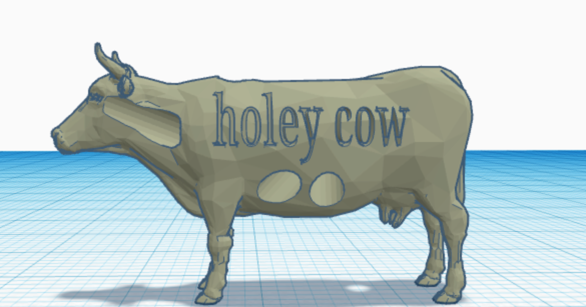 holey cow by Hoani3D | Download free STL model | Printables.com