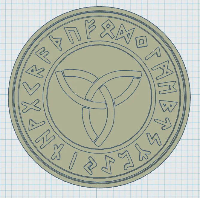 Viking Symbols Coaster 04 by Peter Ennist | Download free STL model ...