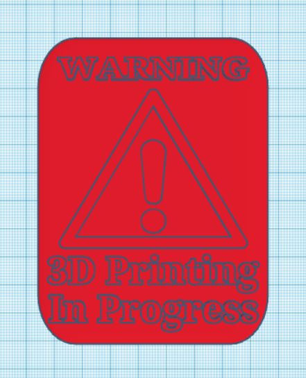 3D Printing Warning Sign by ConnorPrints | Download free STL model ...