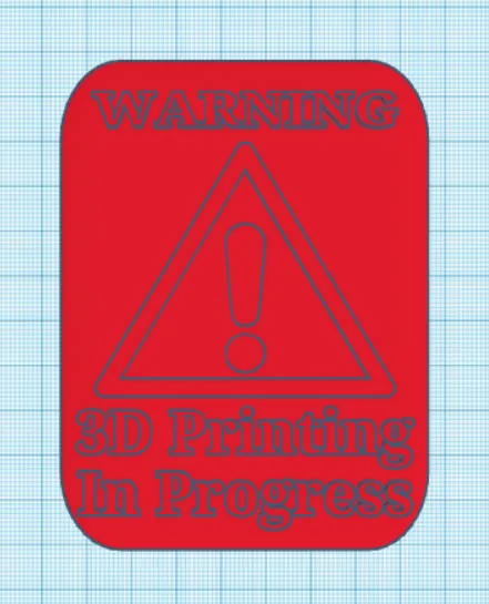 3D Printing Warning Sign by ConnorPrints | Download free STL model ...