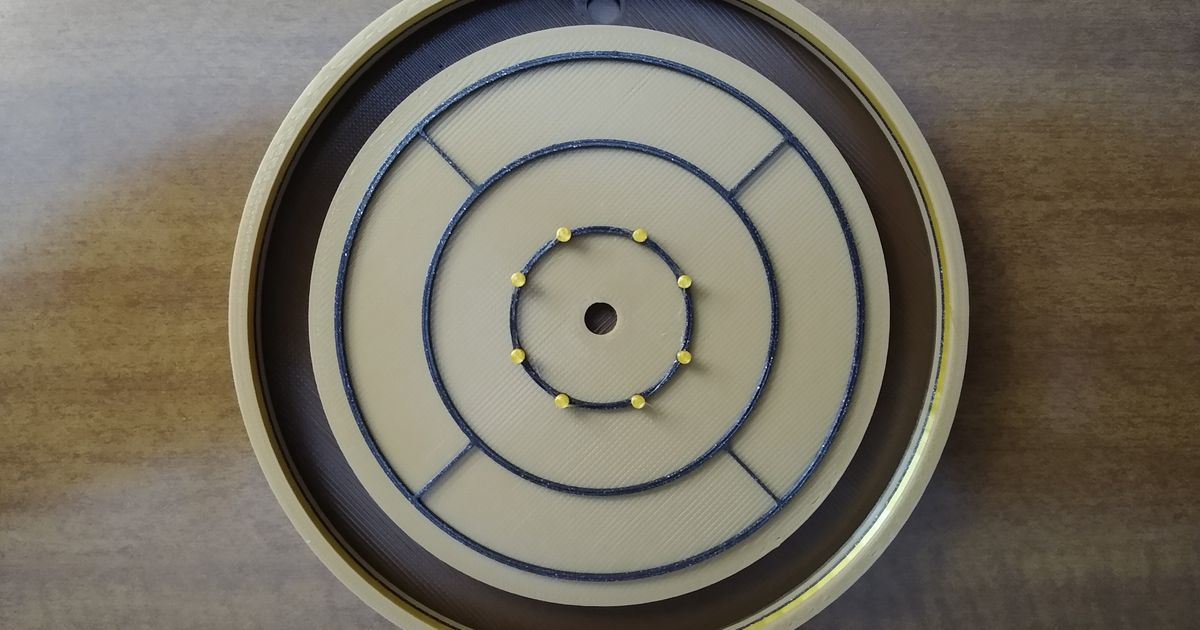 Crokinole Board and Ornament by D.L. | Download free STL model ...