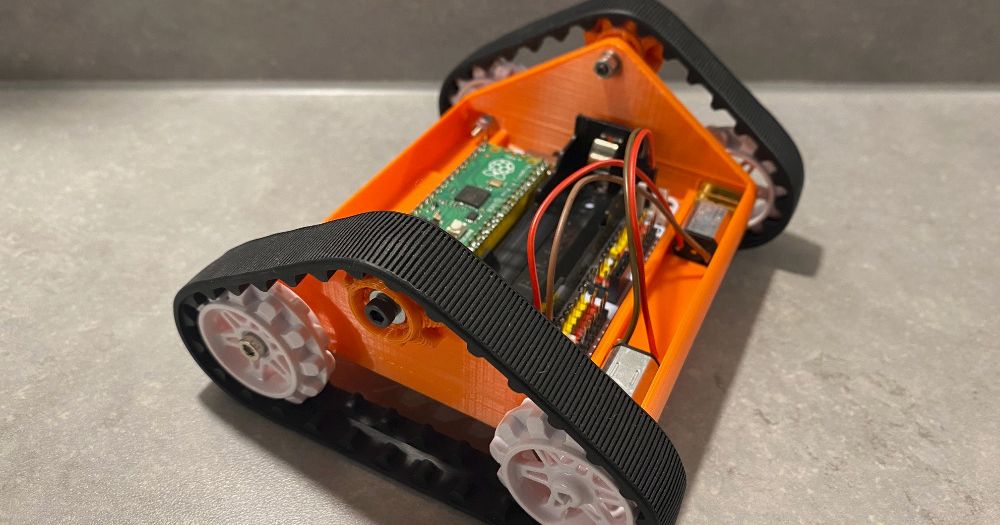 Battlebot Sumo Robot using Raspberry Pi Pico and WuKong 2040 breakout ...