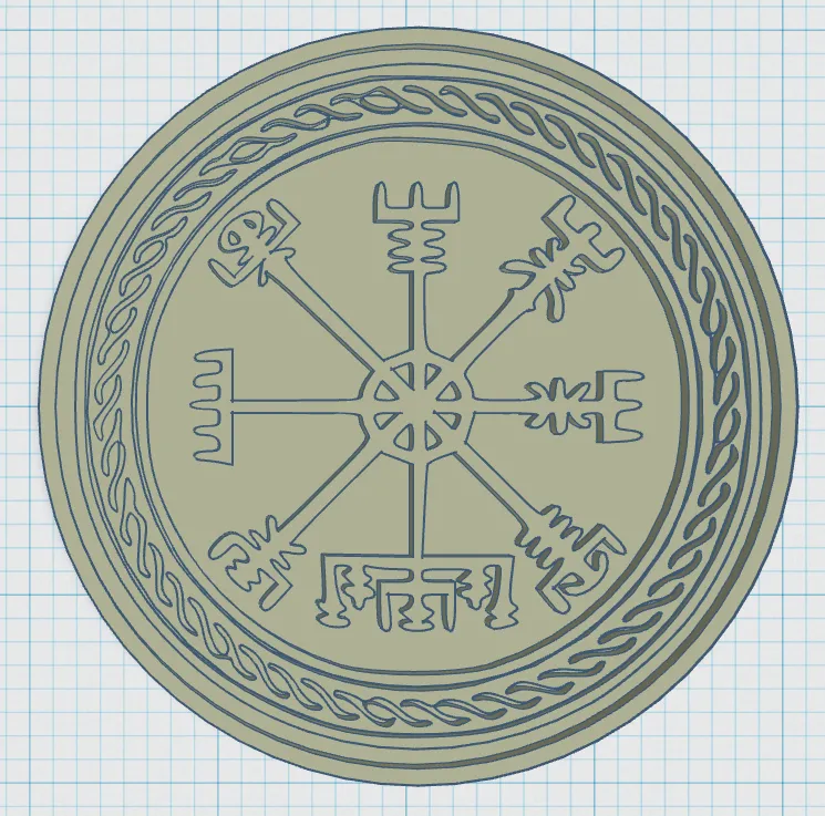 Viking Symbol Coaster 12 by Peter Ennist | Download free STL model ...