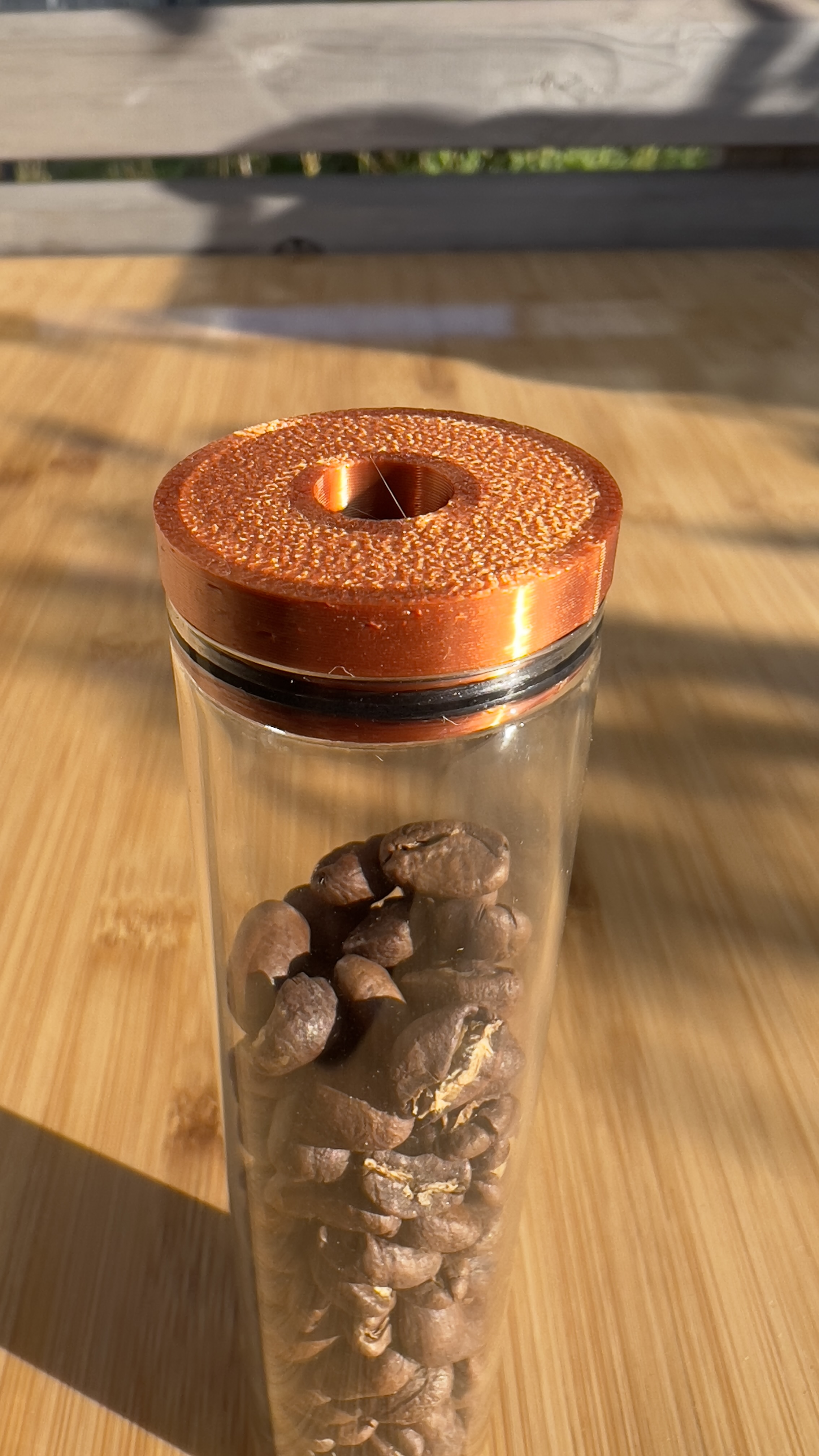 Coffee Bean Tube Cap by Panikraum | Download free STL model ...