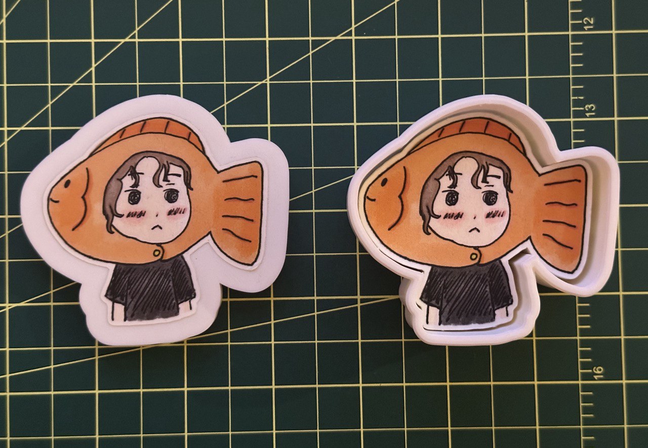 Darn Fish Sticker Carrying Case by William | Download free STL model ...