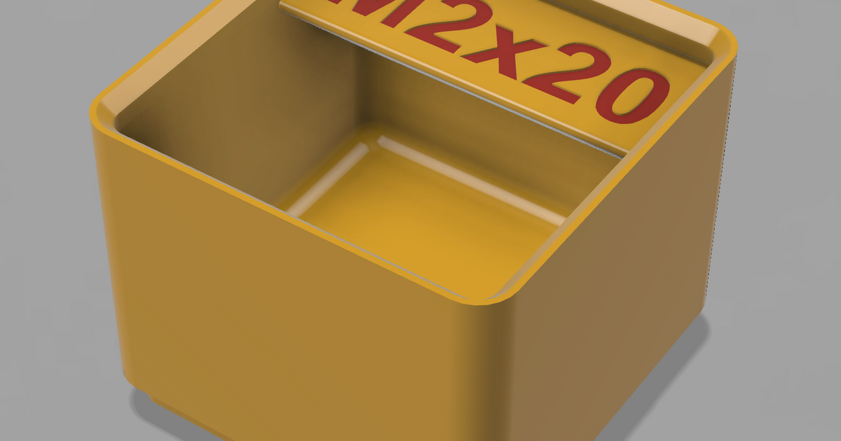 M2/3/4/5 Parts storage bins (Gridfinity with pin) Remixed by Demig74 - MakerWorld