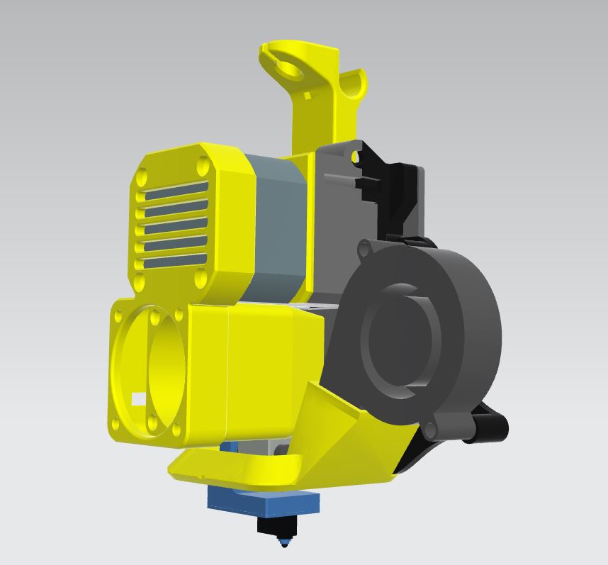 Anycubic Chiron direct drive extruder mod genuine parts and position ...