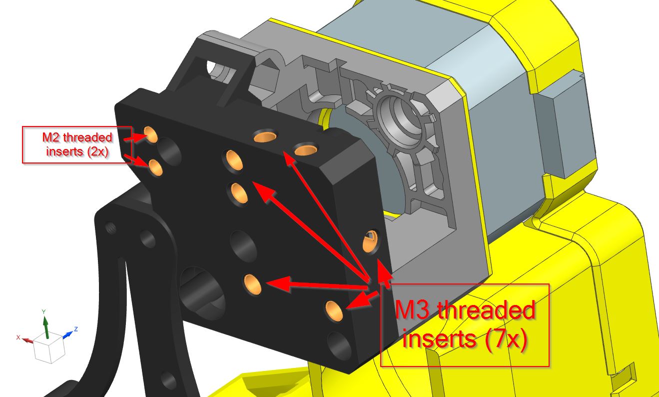 Anycubic Chiron direct drive extruder mod genuine parts and position ...