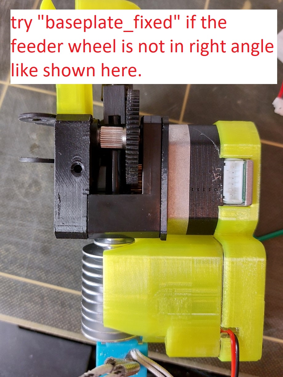 Anycubic Chiron direct drive extruder mod genuine parts and position ...