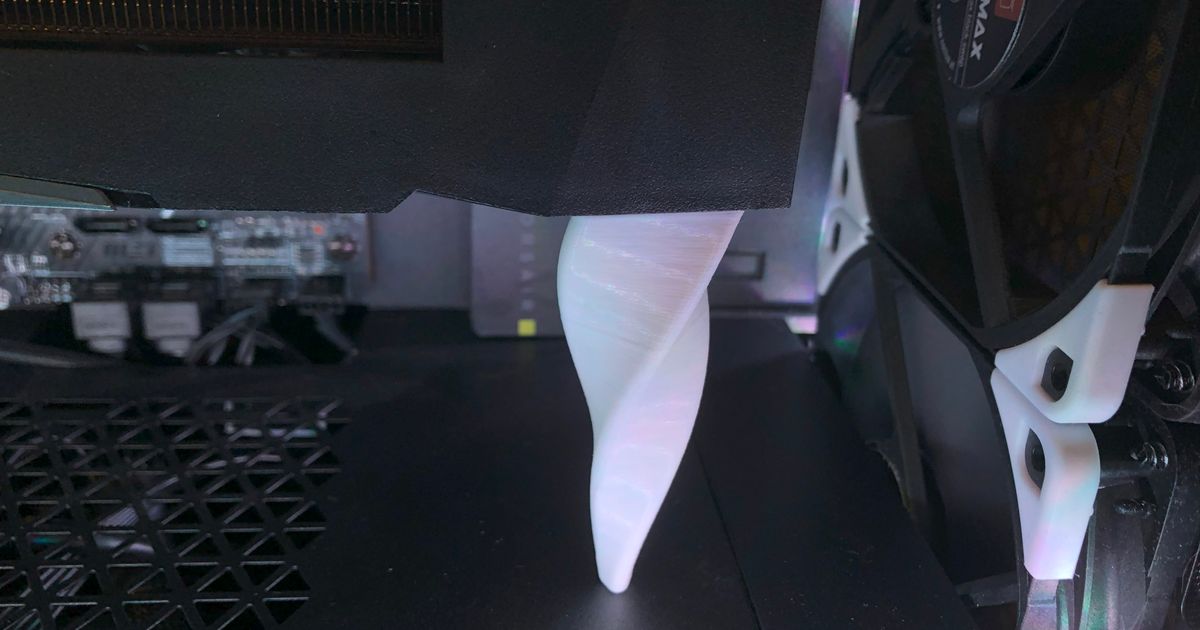 GPU Support - Twisted Triangle Design by jabbanman | Download free STL ...