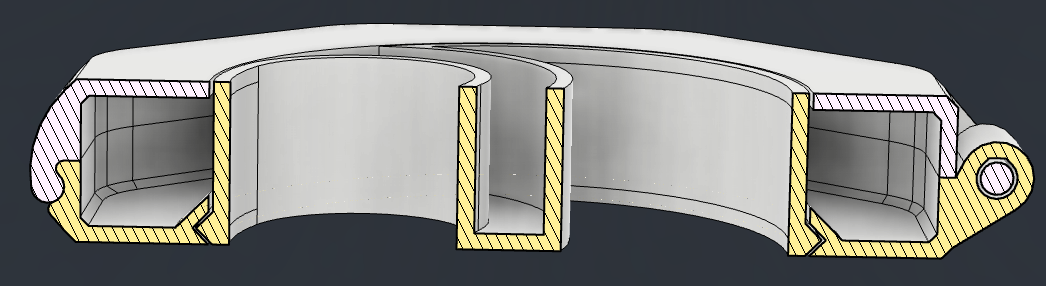 Strong hinge, easy latch, fast printing cable winder with parametric ...