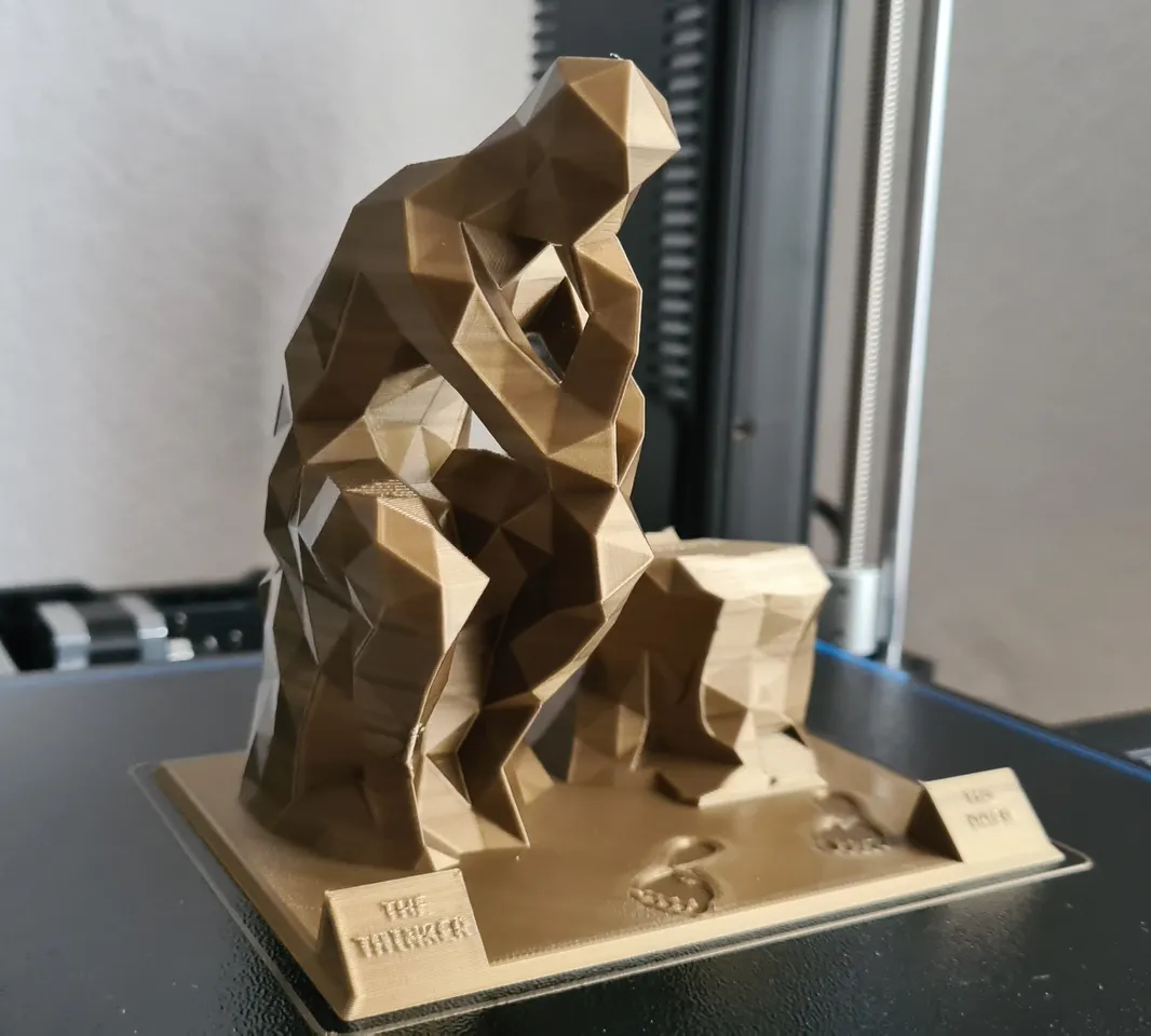 The Thinker And The Doer Lowpoly by Dimitris | Download free STL model | Printables.com