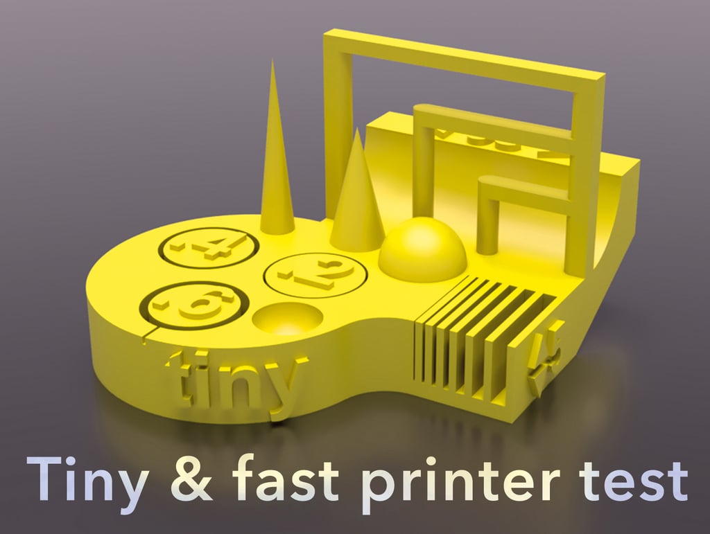 Tiny printer test - quick print! by splabble | Download free STL model ...