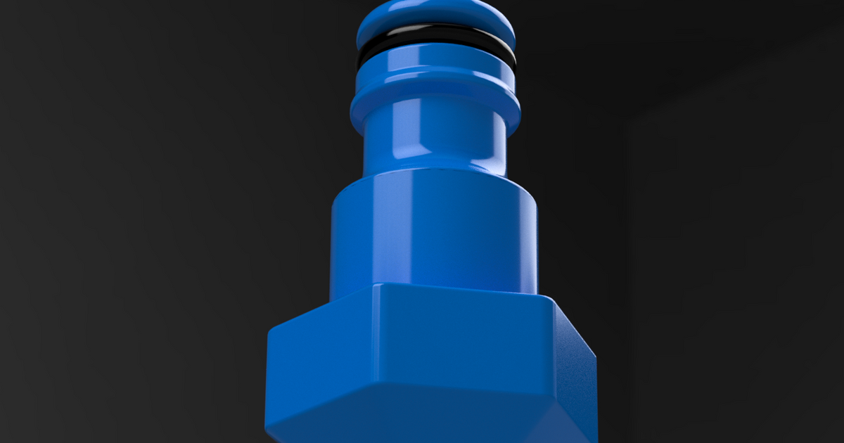 E3D V6 Gardena System Watering Nozzle by MakerTom | Download free STL ...