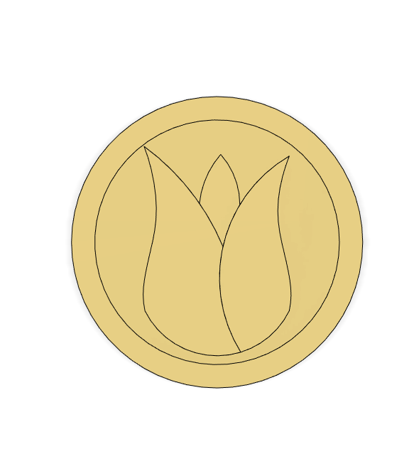 Tulip Coin by The MadCadder | Download free STL model | Printables.com