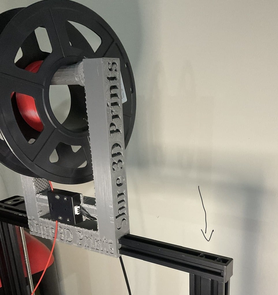 Creality Top Rail Spool holder by Shire 3D | Download free STL model ...