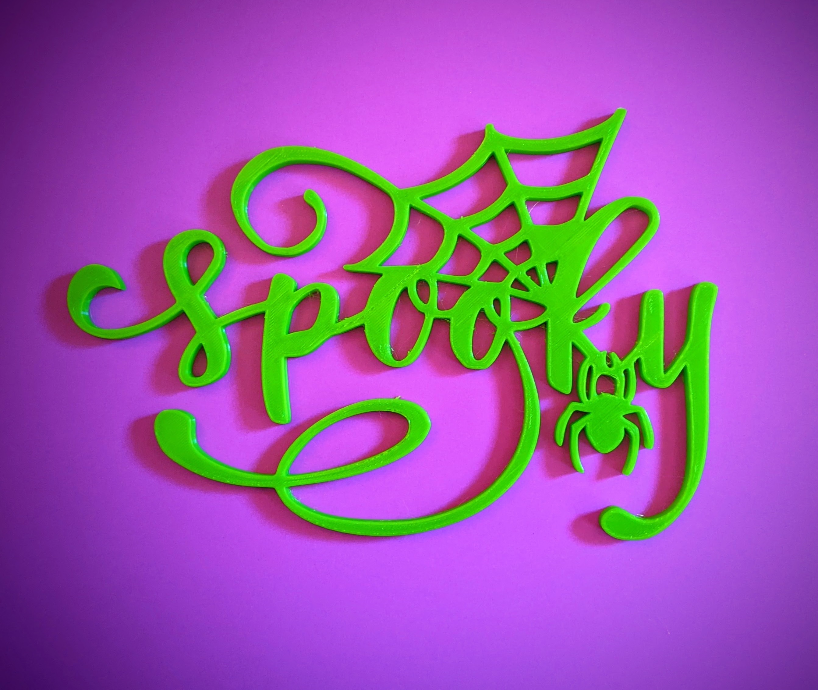 Spooky sign by 3D Printersaur | Download free STL model | Printables.com