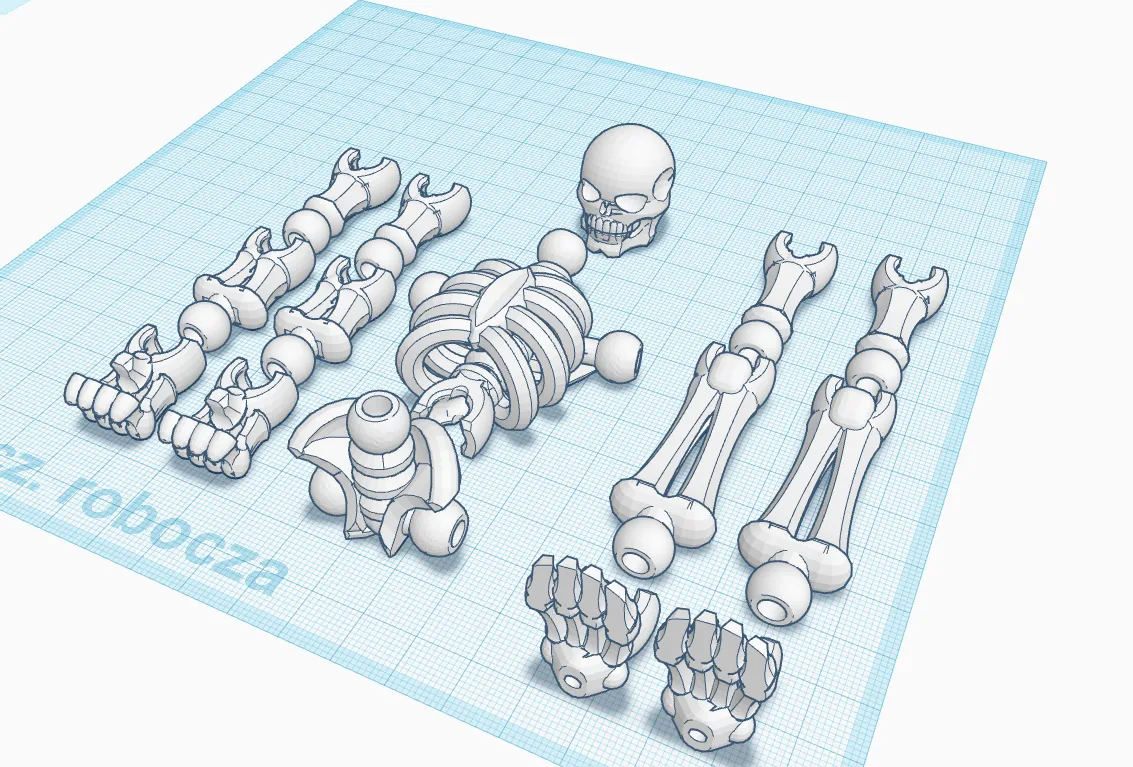 poseable skeleton by Jakub Bulacz | Download free STL model ...