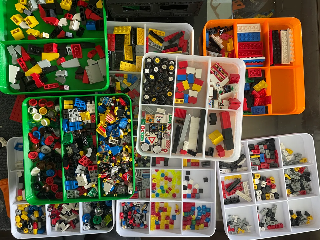 Divided Lego Sorting Trays by Martin Daniel | Download free STL model | Printables.com