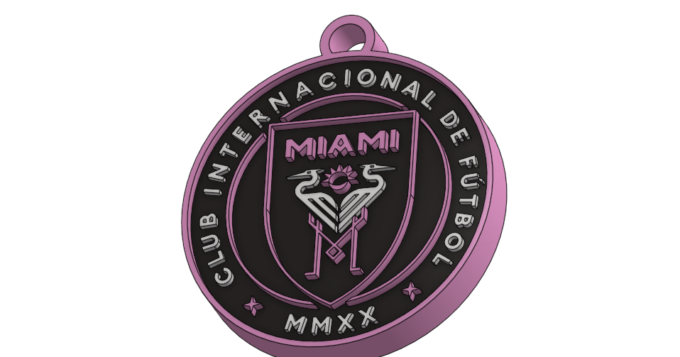 Inter Miami CF Keychain by LeoIND | Download free STL model ...