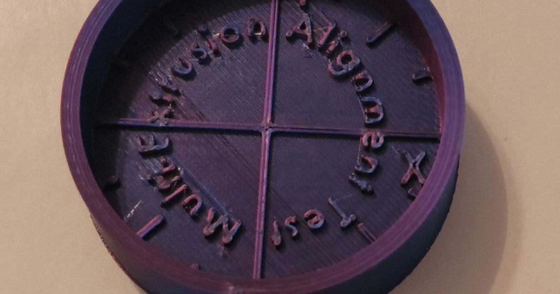 Multi-Extrusion Alignment Test by dennis | Download free STL model ...