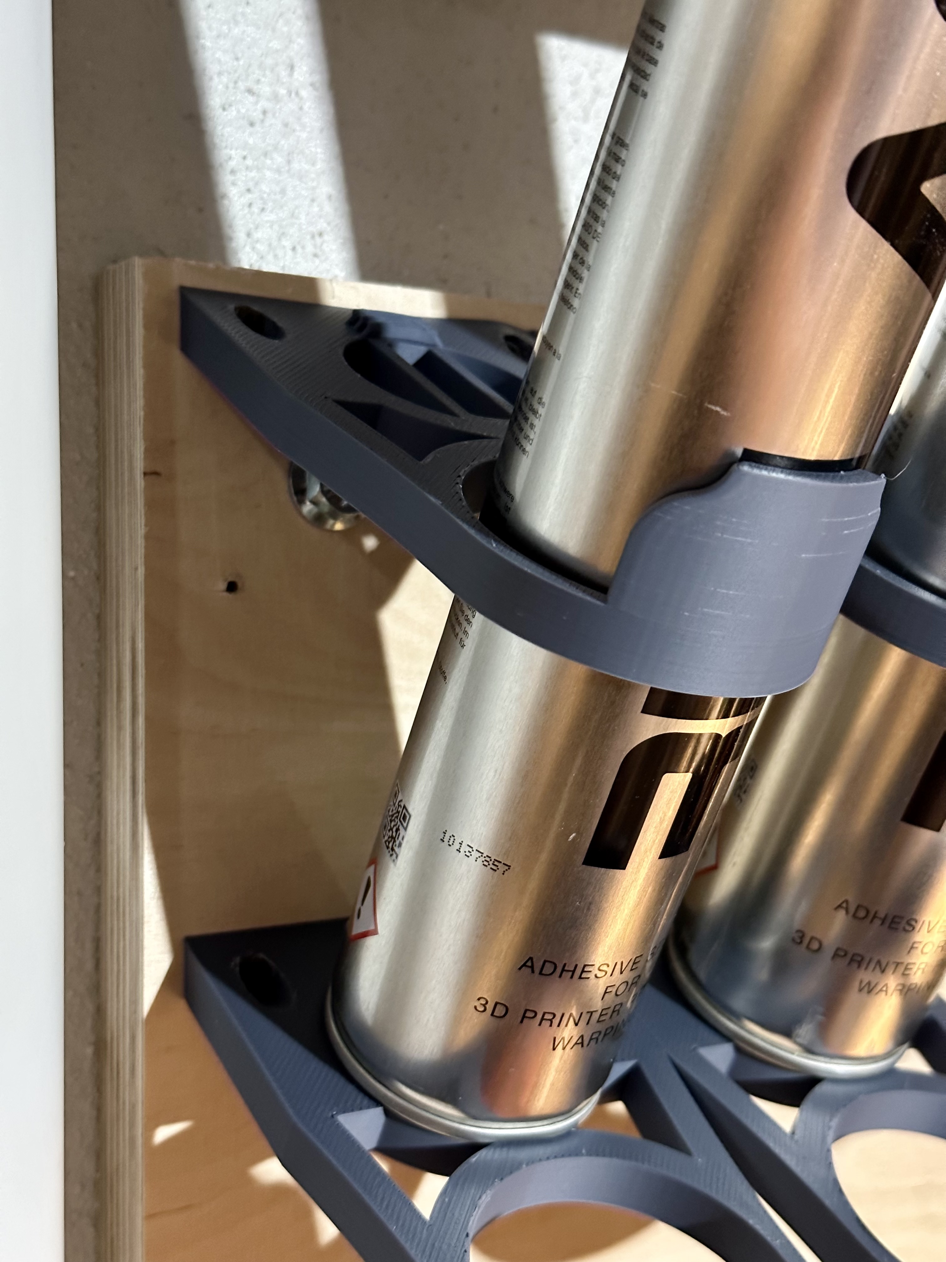 Space efficient spray can holder system, wall mount by Iatraliptes ...