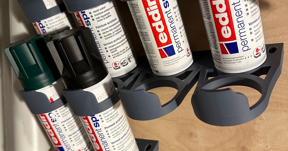 Space efficient spray can holder system, wall mount by Iatraliptes ...