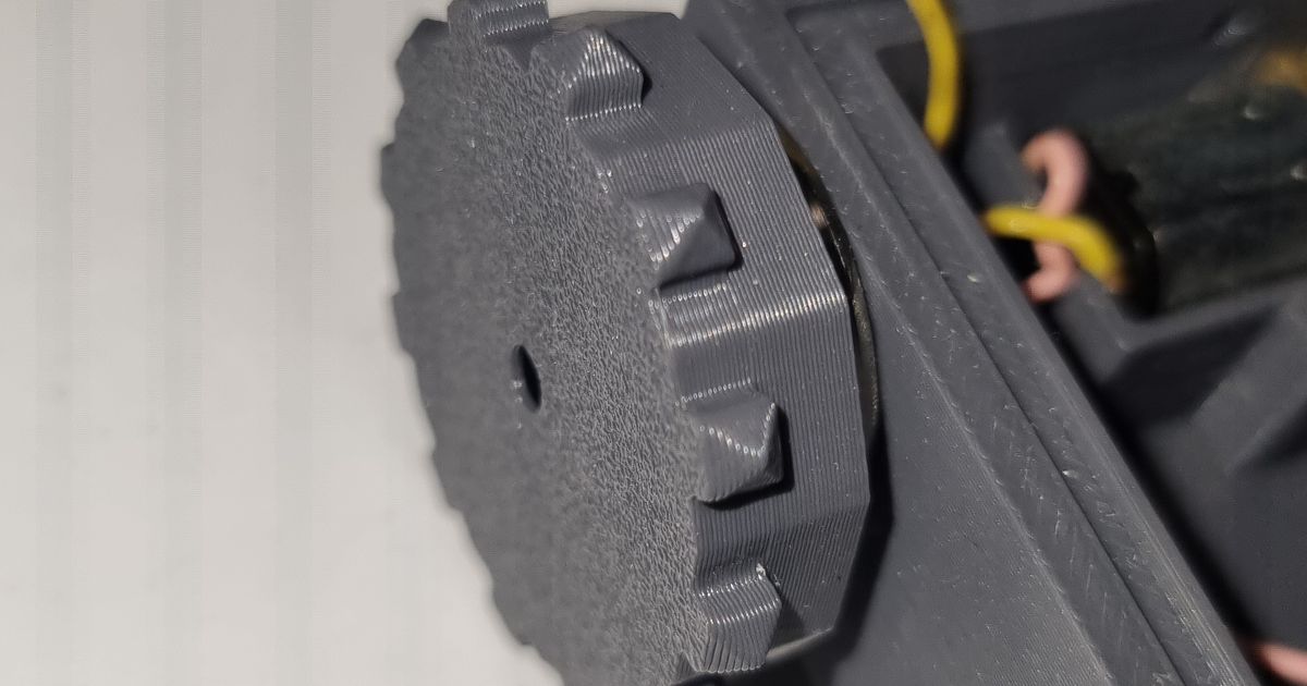 Geared sprocket and TPU threaded track by Sica | Download free STL ...