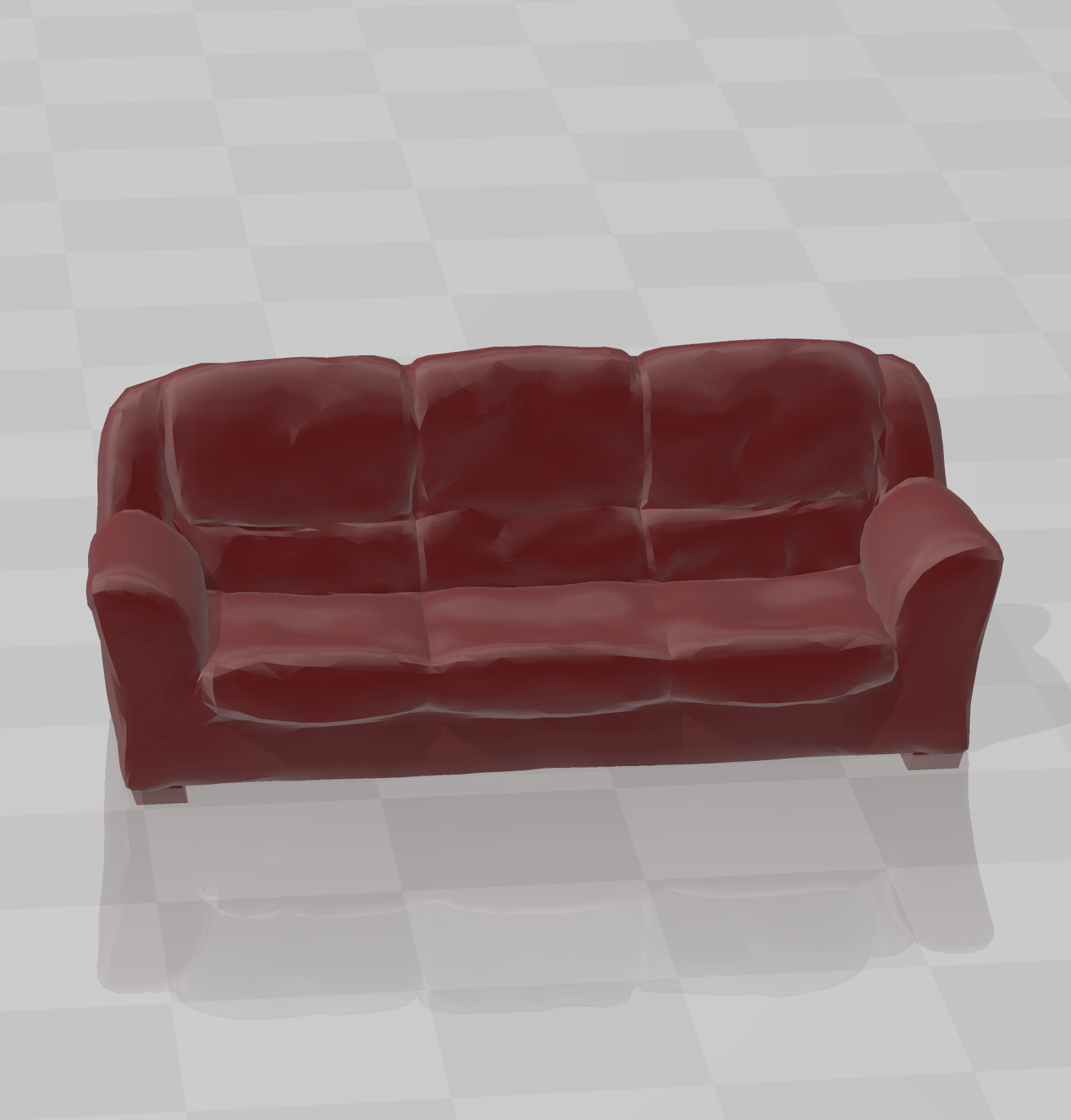 Mini Leather Couch by Coral | Download free STL model | Printables.com