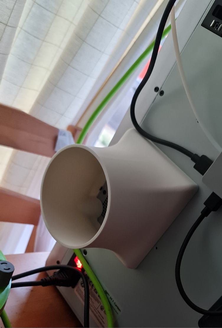 Bambu Lab X1 Carbon Chamber Fan Ducting 100mm Diameter by DC 3D Design ...