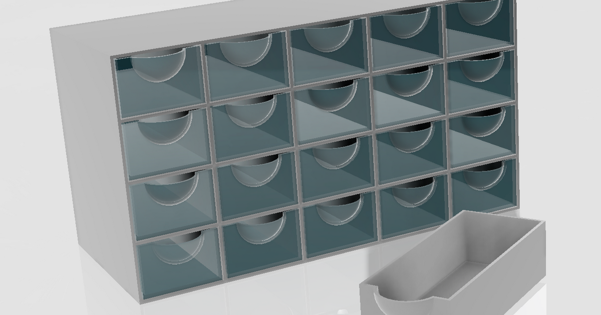 Storage Box with drawers by 3D servis | Download free STL model ...