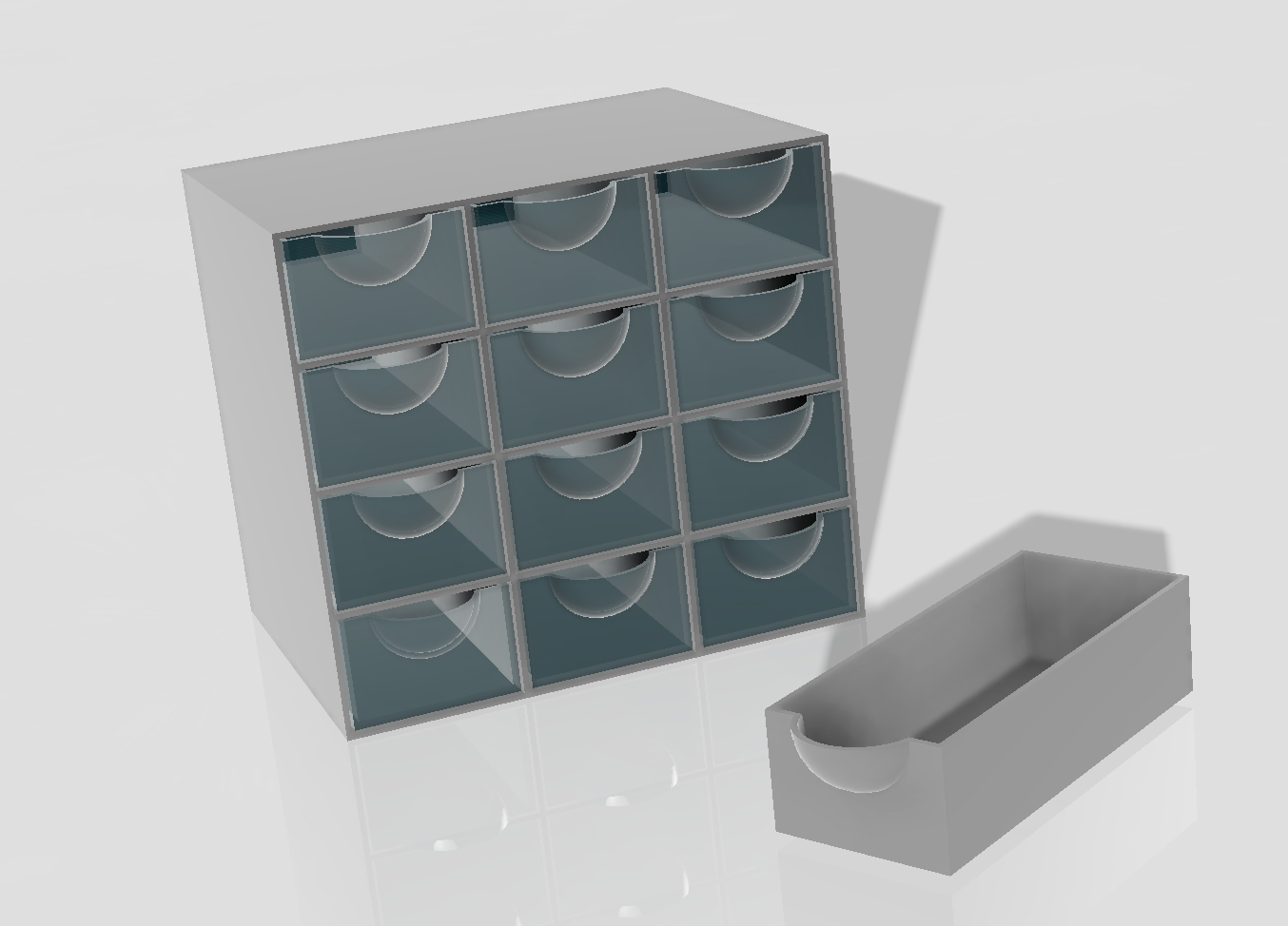 Storage Box with drawers by 3D servis | Download free STL model | Printables.com