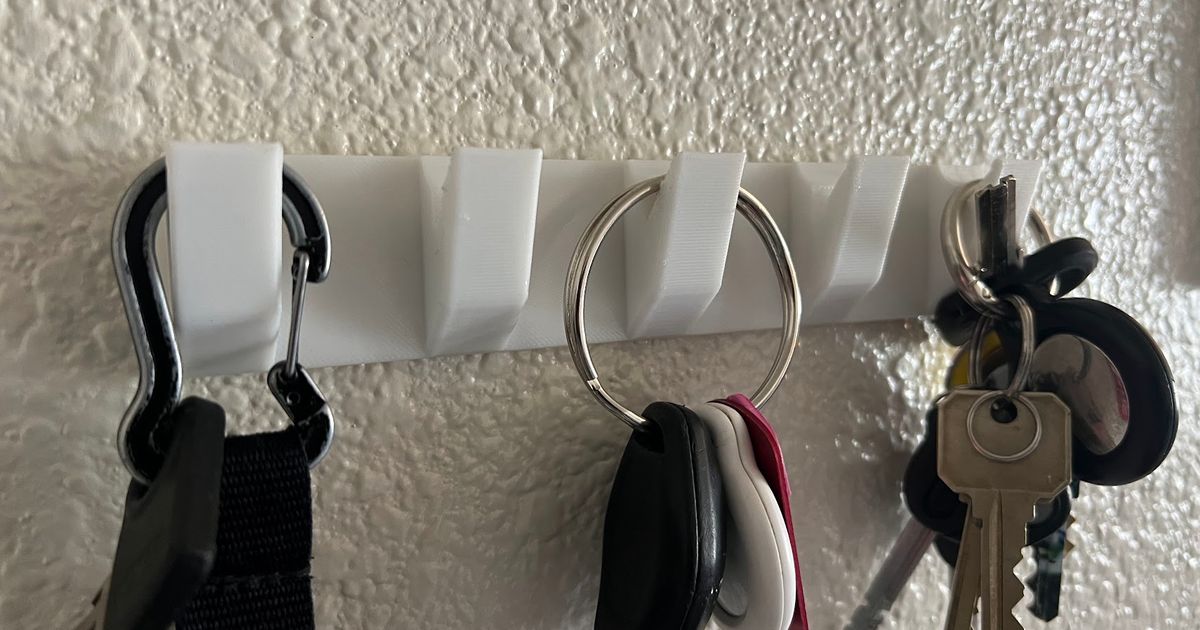 GROUSER: Excavator inspired key rack by hollebread | Download free STL ...