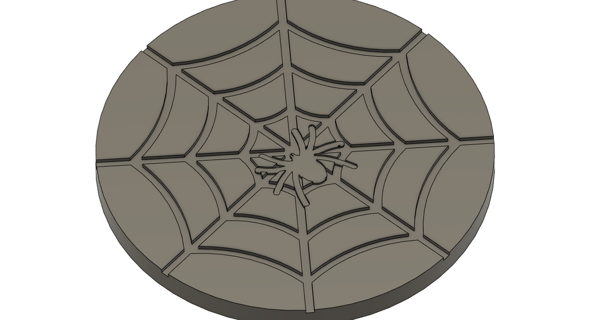 Spider Web Coaster by Tyler Nielsen | Download free STL model ...