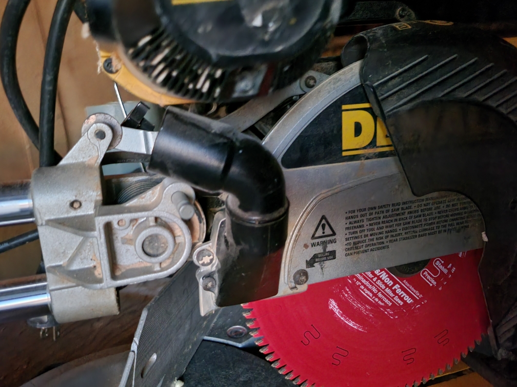 Dewalt dw708 miter saw dust collection fitting by CoreAxisDesigns ...