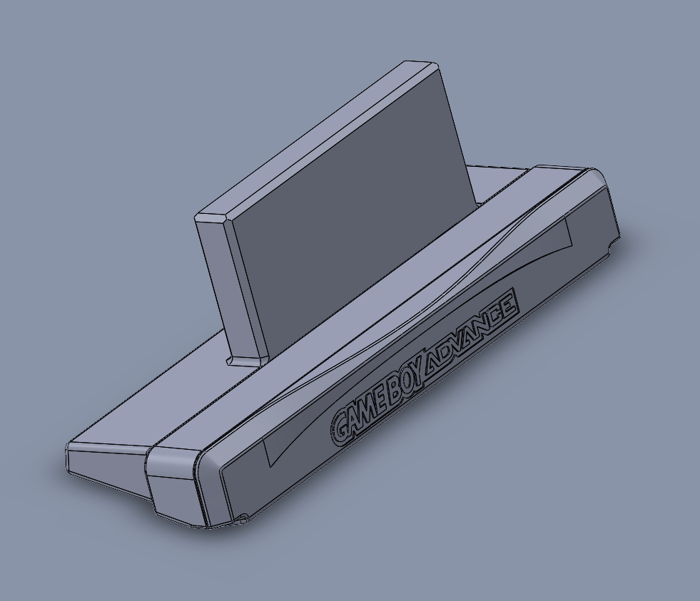 Game Boy Micro (GBA) Slim Stand V1 by JA-Craft-And-Design | Download ...