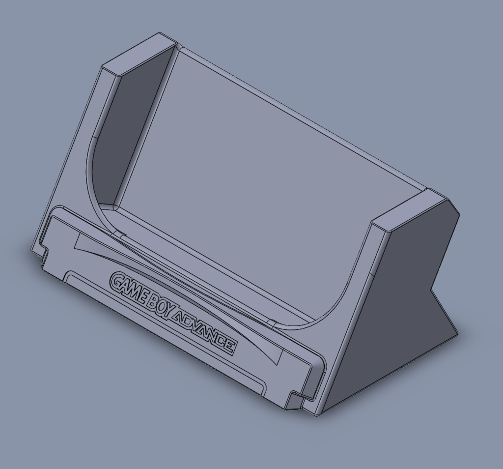 Game Boy Advance SP Stand V3 - (V2 Derived) by JA-Craft-And-Design | Download free STL model ...