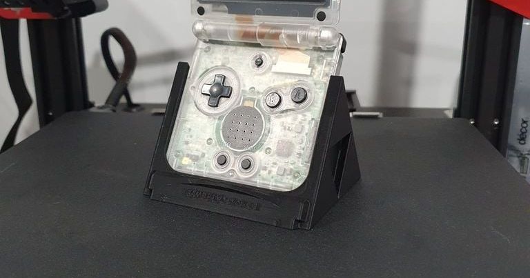 Game Boy Advance SP Triforce Stand V2 by JA-Craft-And-Design | Download ...