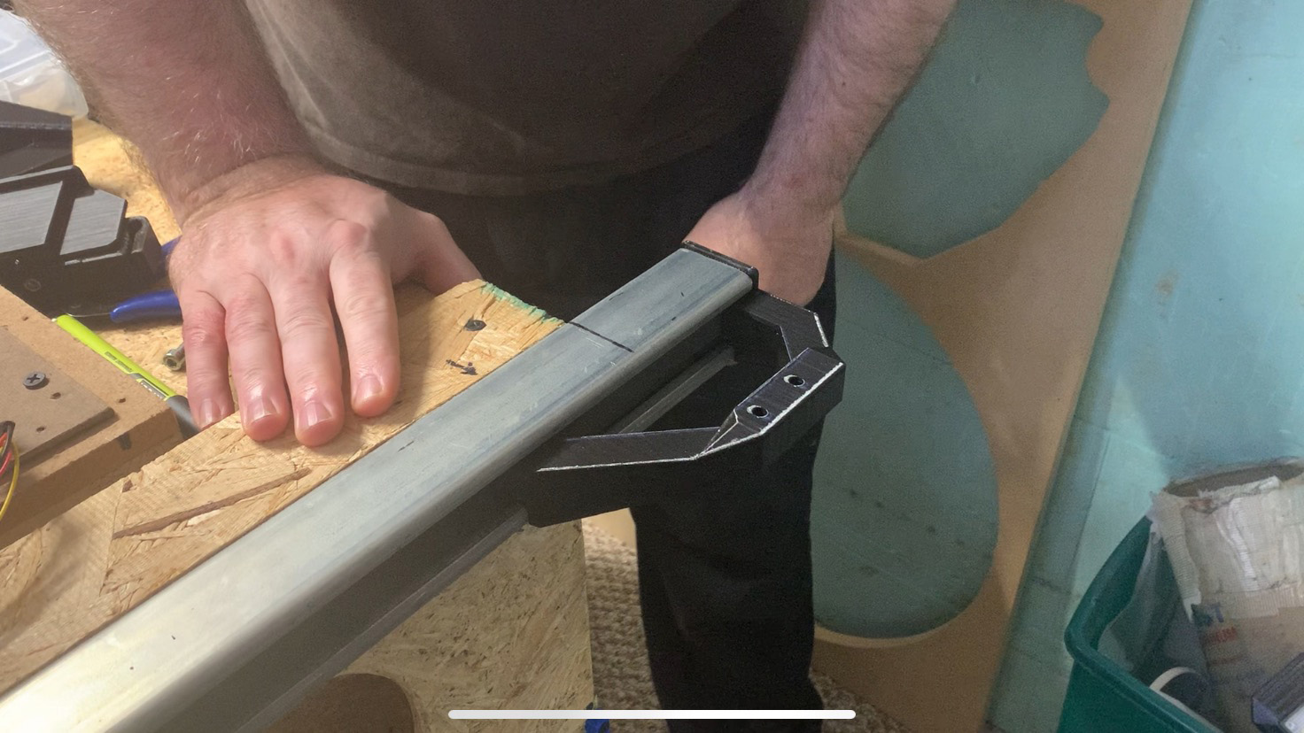 LowRider 3 CNC - table extenders to use metal struts with LR3 table ...