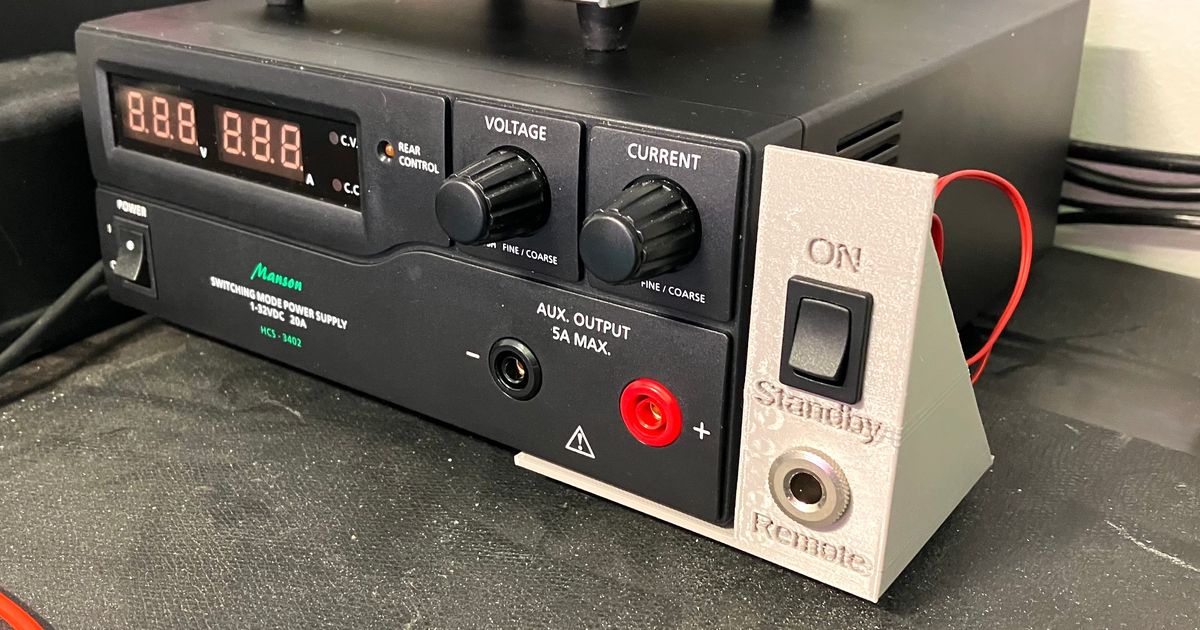 Manson HCS Series Remote Control Panel by lImbus | Download free STL ...