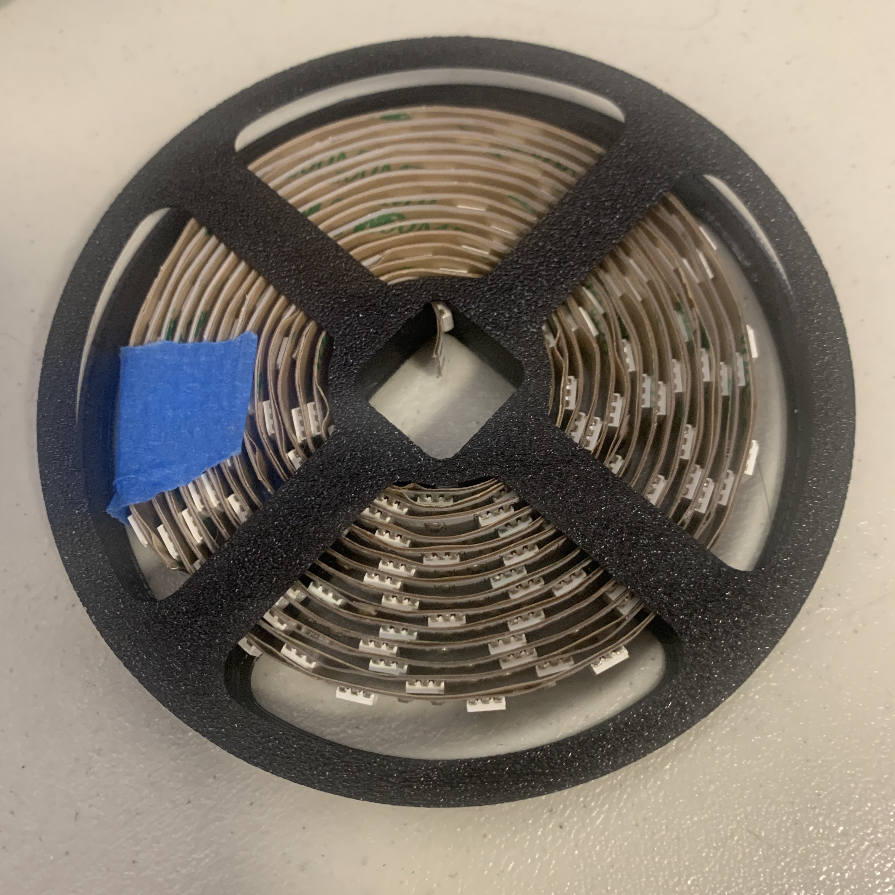 LED Strip Spool Holder with gap by TomW1605 | Download free STL model ...