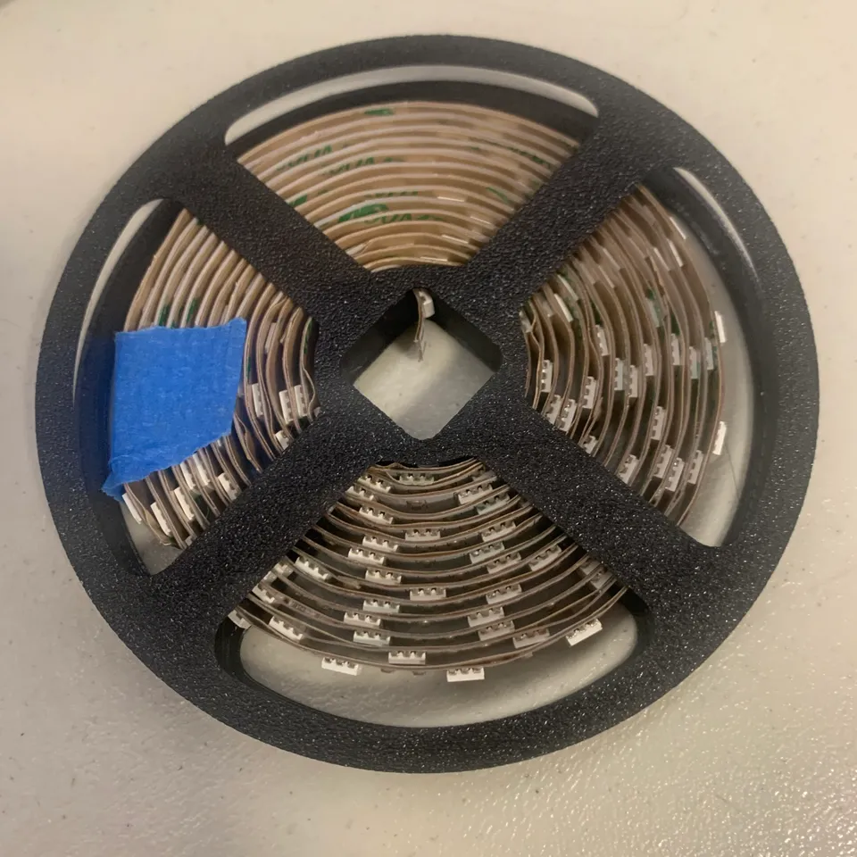 LED Strip Spool Holder with gap by TomW1605 | Download free STL model ...
