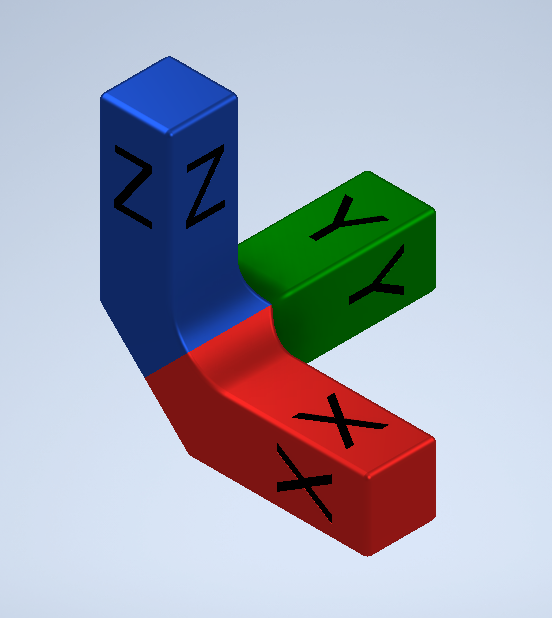 XYZ Koordinatenkreuz by jo | Download free STL model | Printables.com