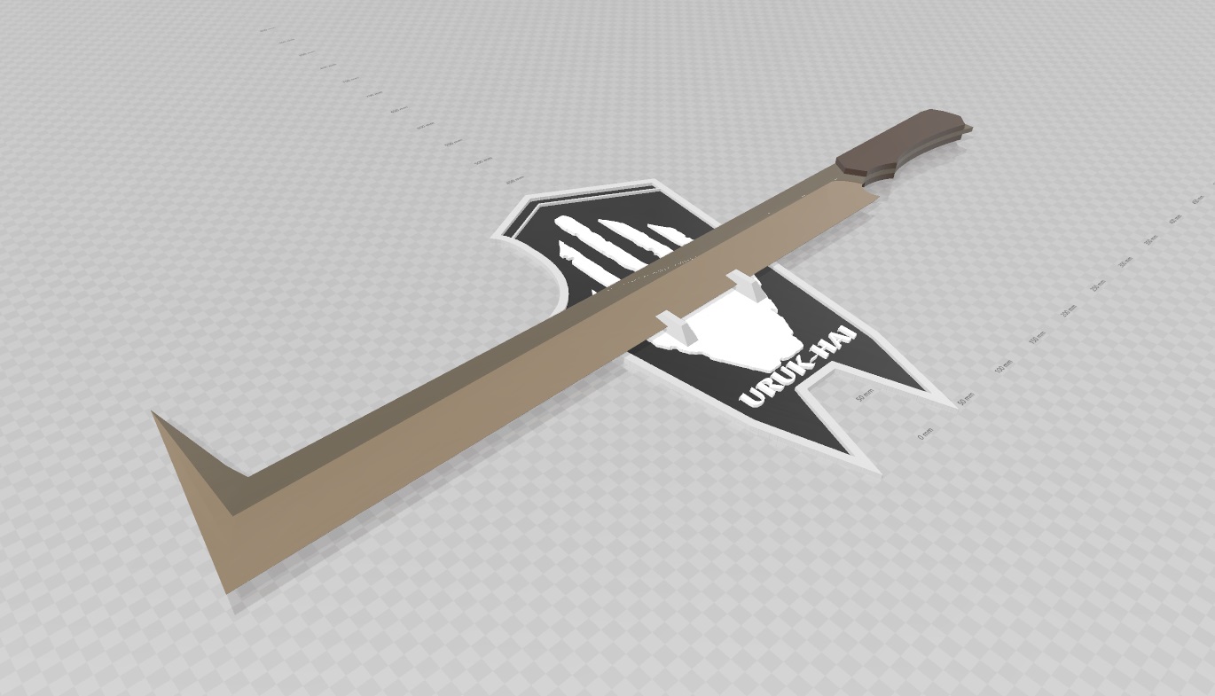 Uruk Hai Shield With Scimitar Wall Decoration by Wolvie | Download free ...