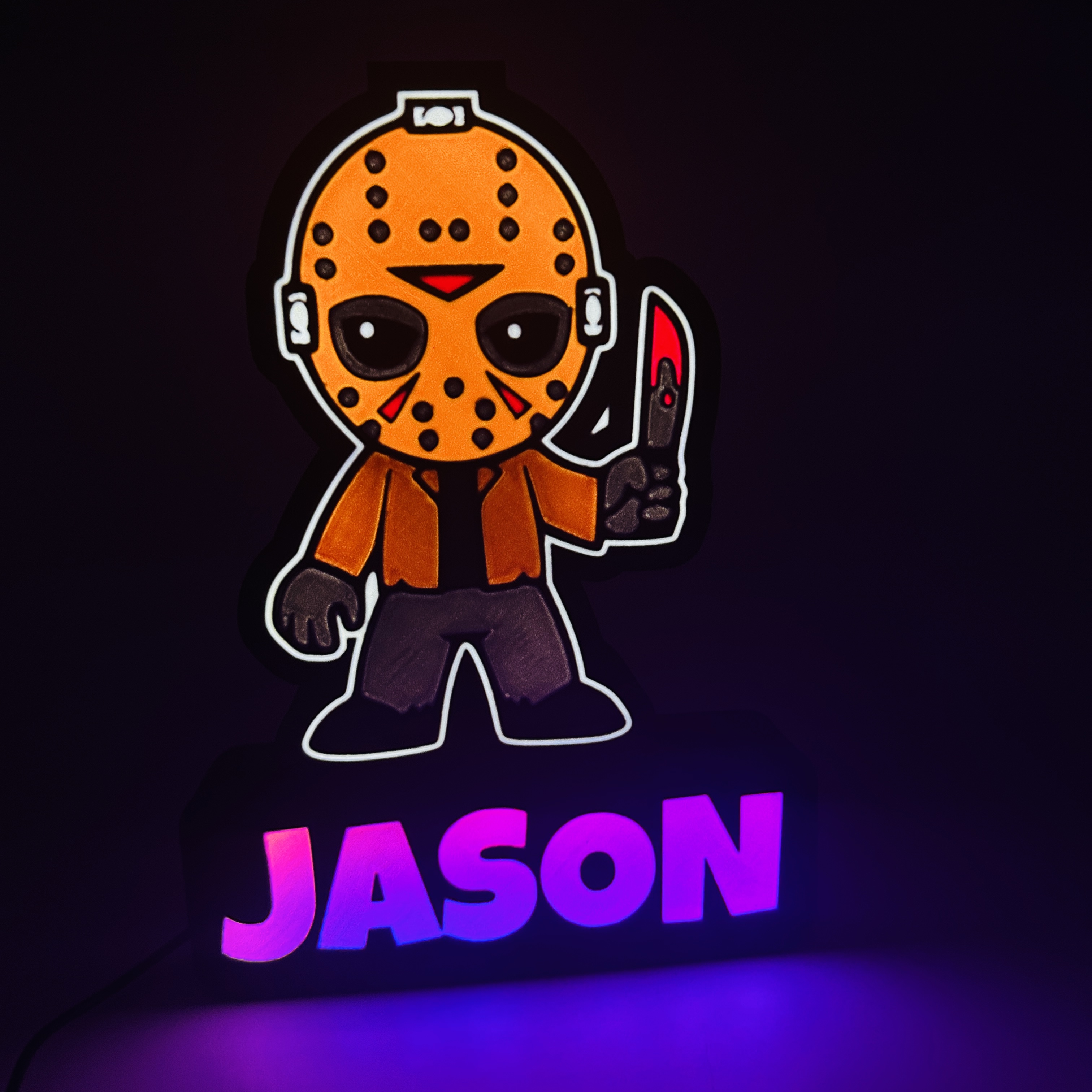 Jason Voorhees led lamp by Smart3d By Gabriel Gomes | Download free STL ...